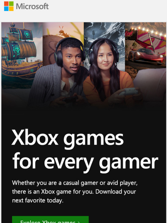 Microsoft: Find your next Xbox game | Milled