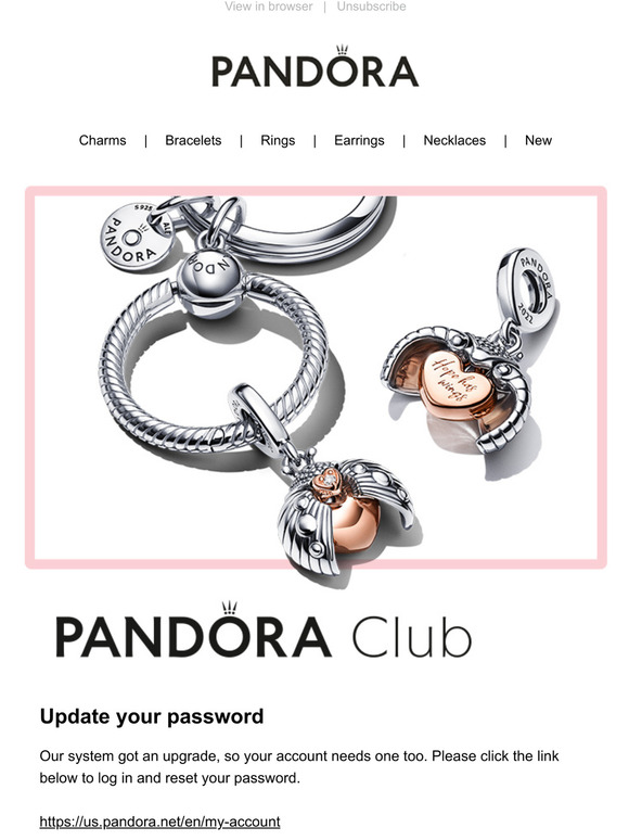 Pandora: Please update your account | Milled