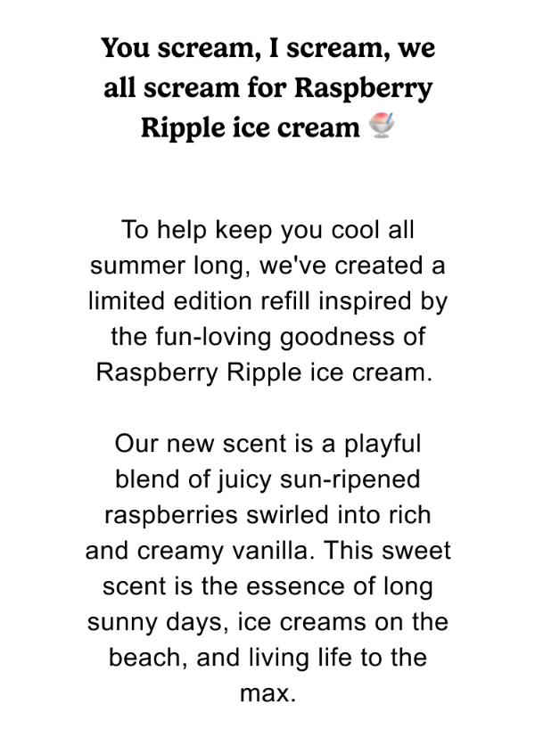 Wild: 🍧 Introducing: Raspberry Ripple, Our Limited Edition Summer Scent ...