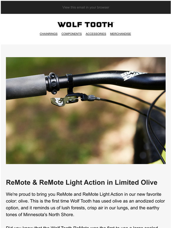 Wolf Tooth Components: Introducing Limited Edition Olive ReMote ...