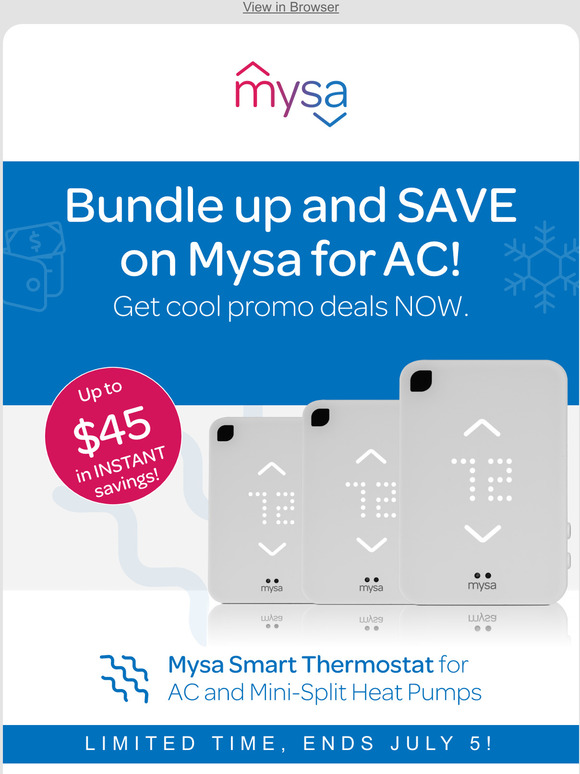 Mysa: ️ Mysa for AC bundling is HERE! | Milled