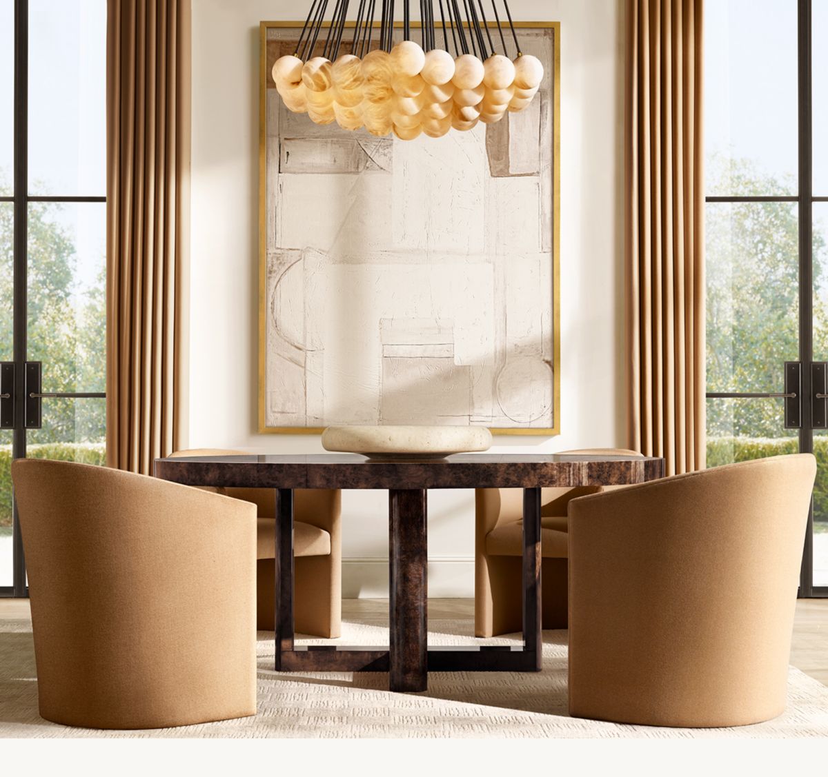 Restoration Hardware: RH Contemporary. Introducing the Bardot Burl Collection. | Milled