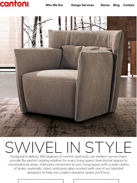 Cantoni: Create a Dynamic Space with Modern Swivel Chairs | Milled