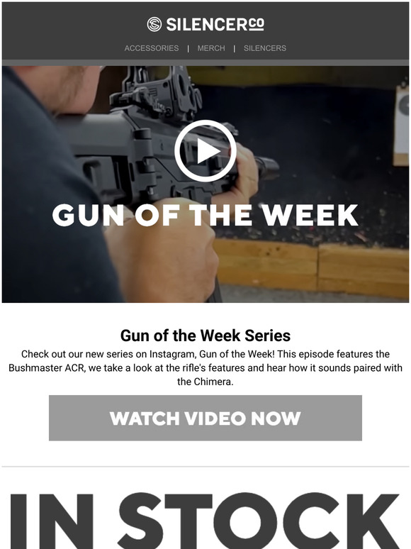 SilencerCo: New SilencerCo Video Series: Gun of the Week | Milled