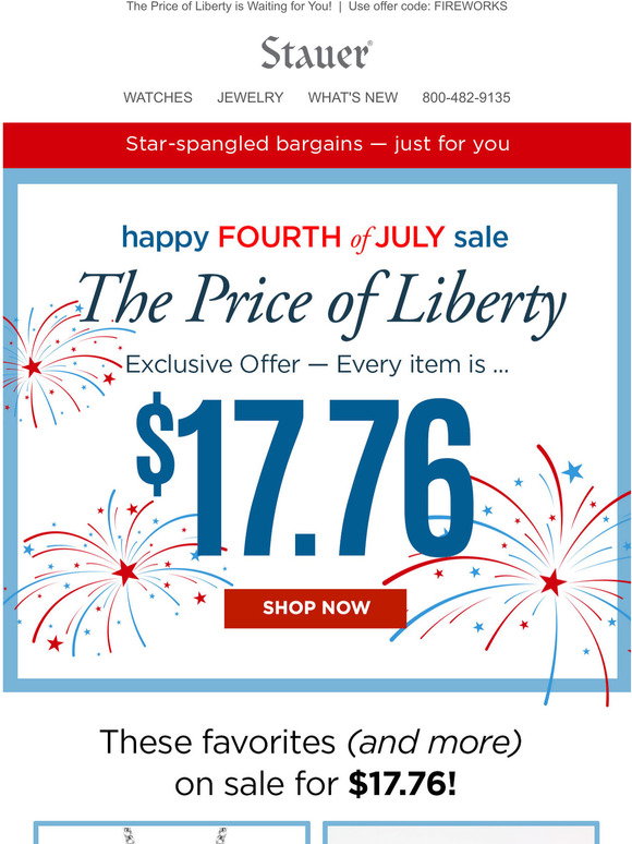 Stauer: $17.76 on Everything — Access These Offers Now! | Milled