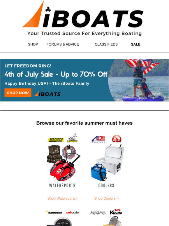 iboats: Independence Day Savings Are Here! | Milled