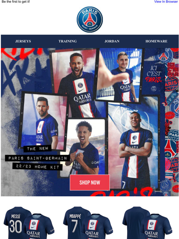 Paris Saint-Germain: Get The New 2022/23 Home Kit! | Milled