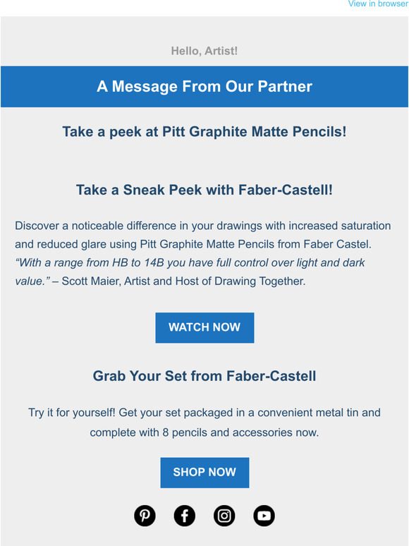 Artists Network: Set Your Drawings Apart with a Smooth Matte Finish ...