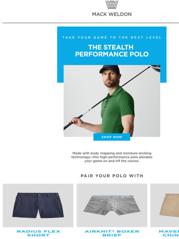 Mack Weldon: The next polo your closest needs is the… | Milled