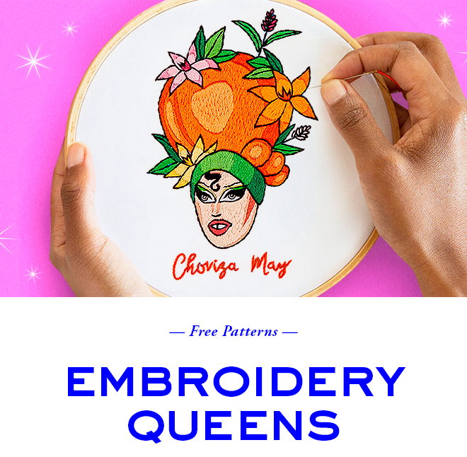 DMC: Free Patterns: Embroidery Queens | Milled