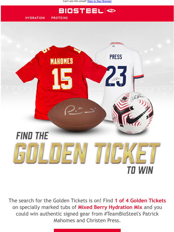 BioSteel: SELLING FAST: Golden Ticket Exclusive 🎫 | Milled