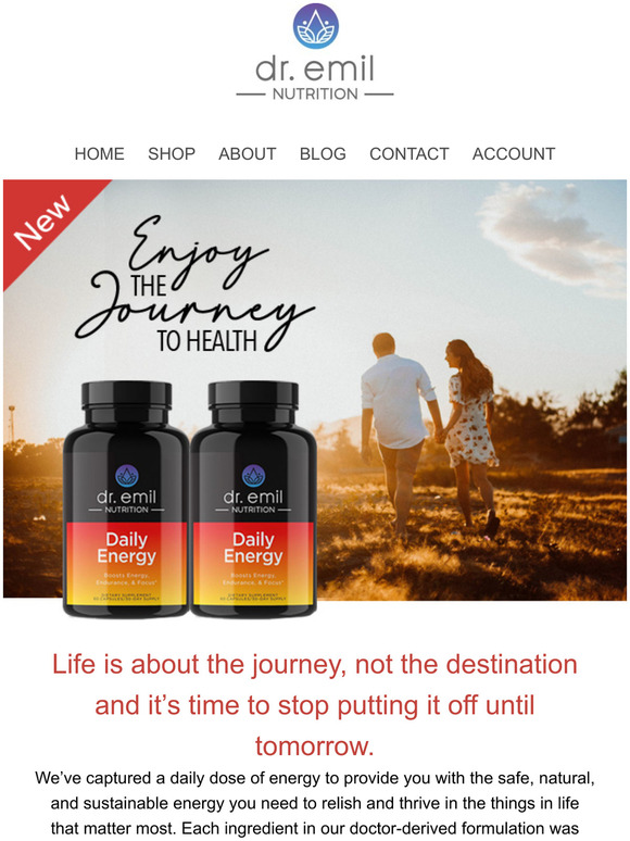 Dr. Emil Nutrition: New from Dr. Emil: Your Daily Dose of ENERGY | Milled
