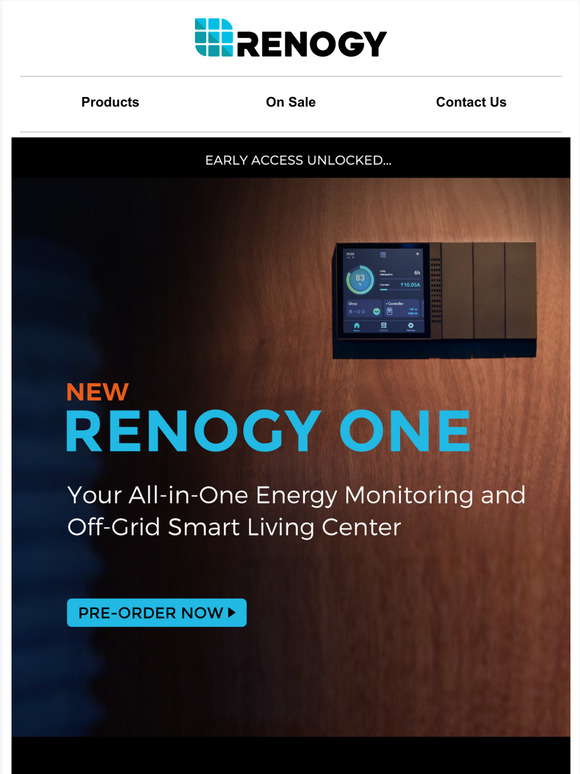 Renogy: Meet our new RENOGY ONE! Available for pre-order now. | Milled