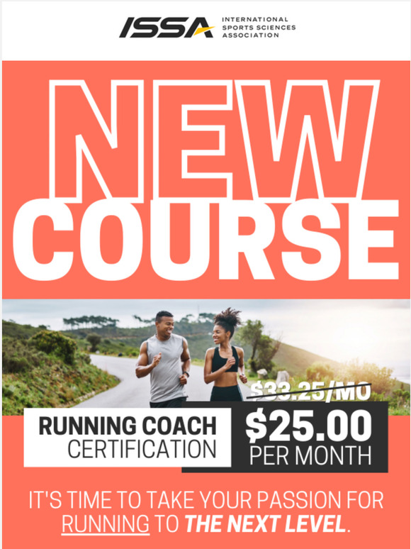 ISSA: NEW COURSE: Become a Running Coach with ISSA! | Milled