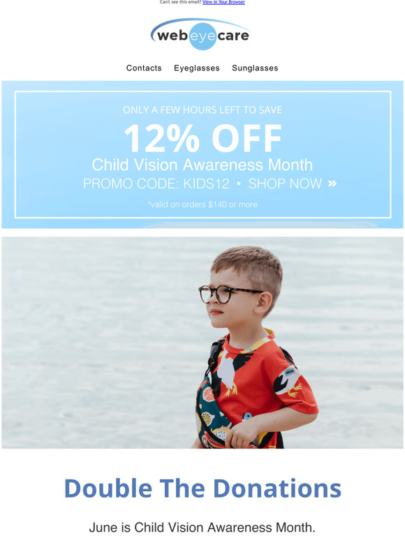 WebEyeCare: Child Vision Awareness Month Is Coming to an End | Milled