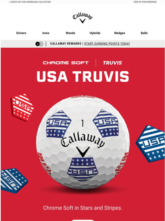 Callaway Golf: Available Now For A Limited Time: Chrome Soft Truvis USA ...