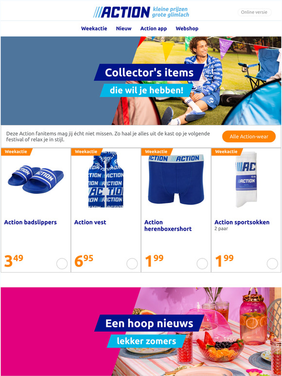 Action Medical Research: Hi Action-fan! Mis deze collector's items niet ...