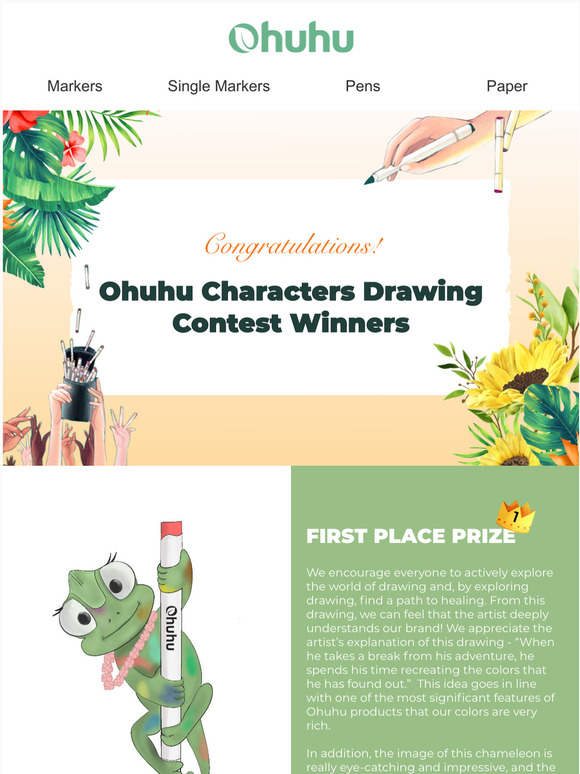 Thousandshores Inc.: The Winner is ...🥳 #Ohuhu Characters Drawing ...