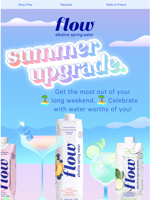 Flow Hydration: Every July 4th party needs water! | Milled