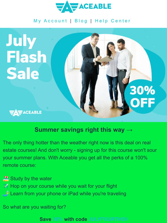 AceableAgent: Save 30% on your Aceable real estate course starting now ...