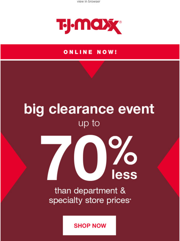 TJ Maxx: Labels you love for 70%* LESS! | Milled