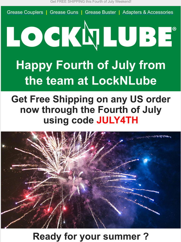 LockNLube: Happy Fourth of July from the team at LockNLube | Milled