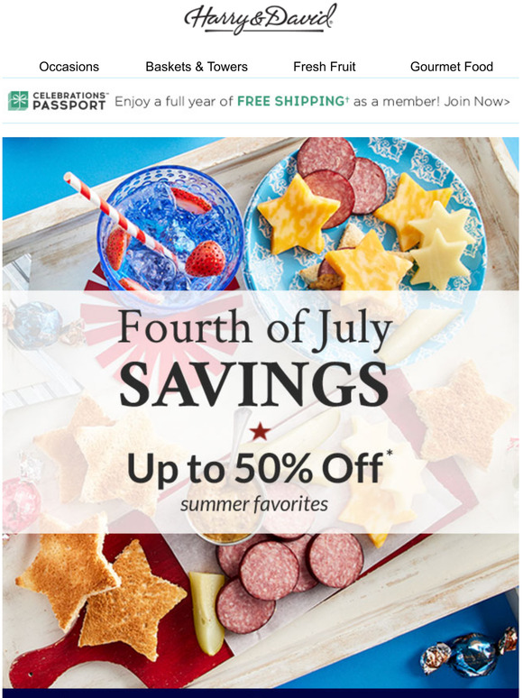 Harry & David Email Newsletters: Shop Sales, Discounts, and Coupon Codes
