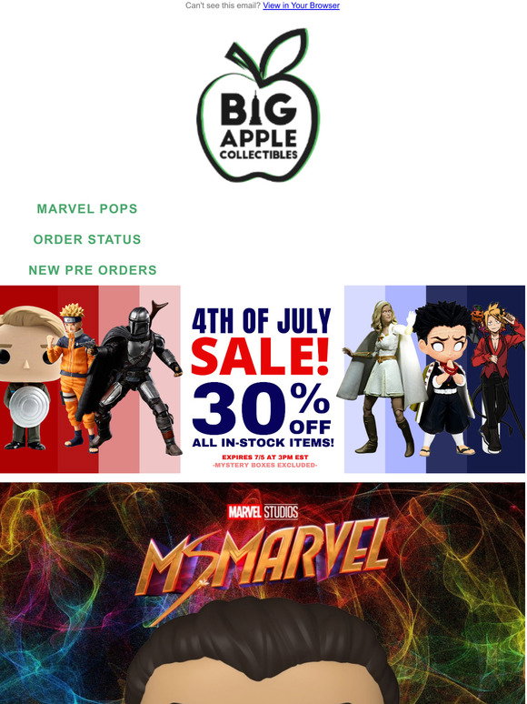 Big Apple Collectibles: New Ms Marvel Funko Pop! Red Dagger | Milled