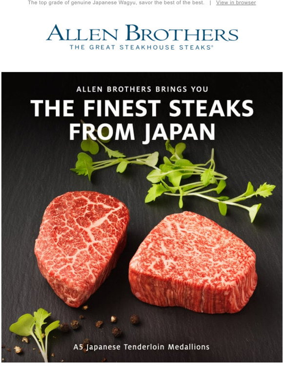 Allen Brothers: Experience Genuine Japanese A5 Beef That Exceeds All ...