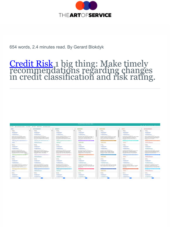 The Art of Service: Manage high risk customers: 1946 critical criteria ...