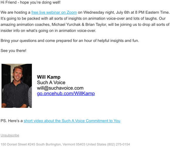 Such A Voice, LLC: The Such A Voice Animation Zoom! | Milled