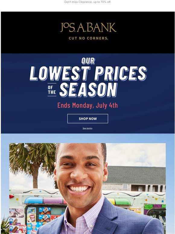 Jos. A. Bank: Special summer events demand summer Suits, starting at ...