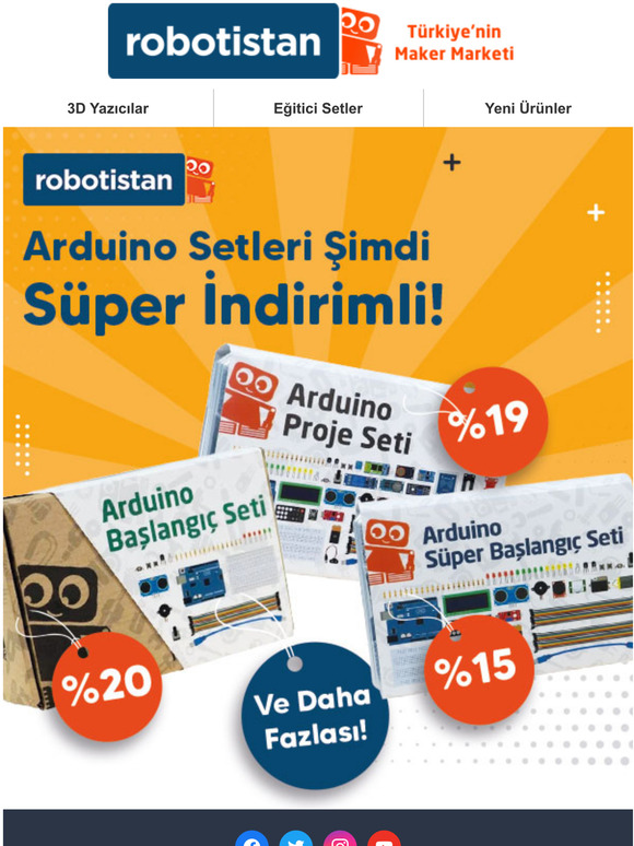 Robotistan USA [CPS]: 📌Arduino Setleri Şimdi Süper İndirimli! | Milled