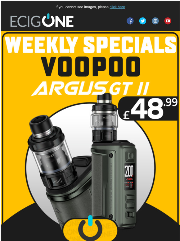eCig One: 🤯 Voopoo Argus GT II Kit ON SALE! 🤯 | Milled