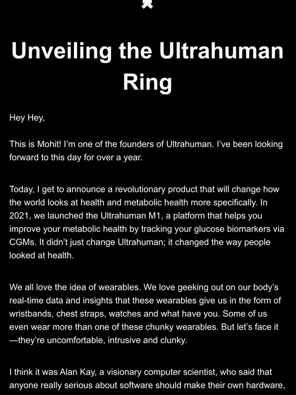 Ultrahuman: Unveiling the Ultrahuman Ring | Milled