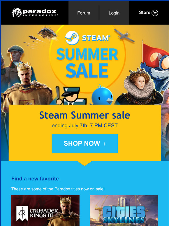 Paradox: Steam Summer - only 48 hours left! | Milled