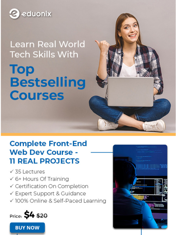 Eduonix: Get Ready To Learn Best Tech Skills With Eduonix | Milled