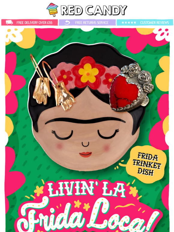 Red Candy: Viva La FRIDA 🌸 Celebrate Frida Kahlo! 🎈 | Milled