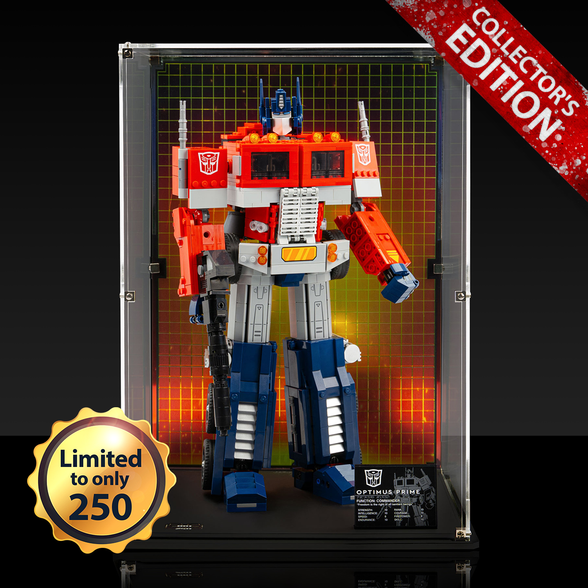 Wicked Brick: Optimus Prime Limited Edition Display Cases 🙌 | Milled
