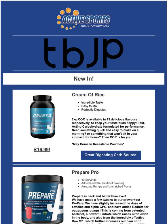 Active Sports Nutrition: Trained By JP - Featured Brand | Milled
