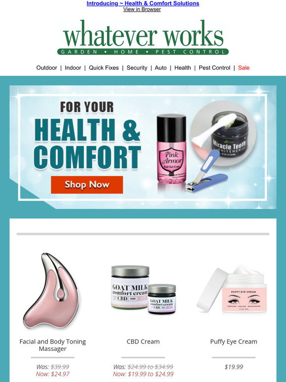 Whatever Works: Just For You ~ Smart Comfort & Health Solutions! | Milled