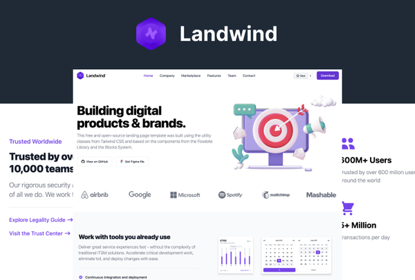 Themesberg: We launched a free landing page for Tailwind CSS and ...