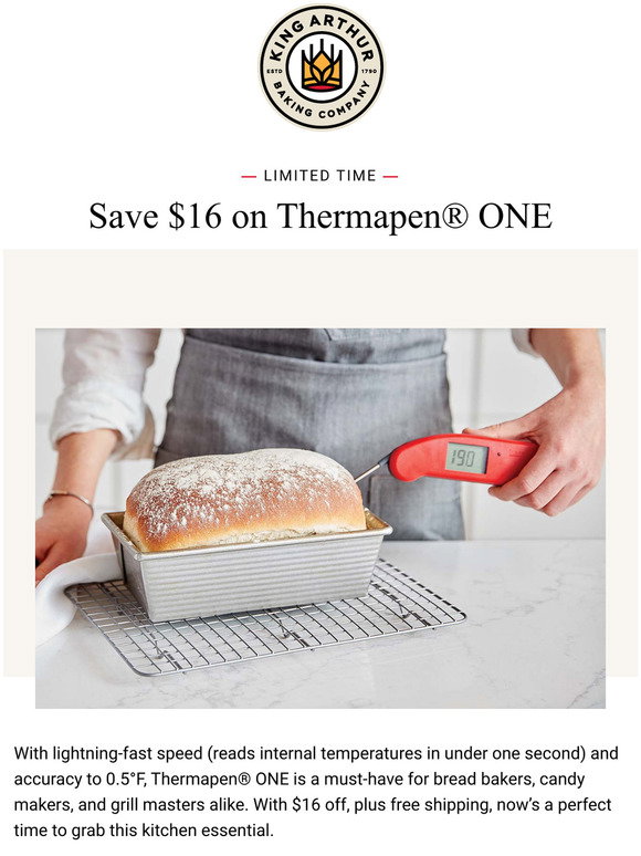 King Arthur Baking Company: $16 Off the Hottest Thermometer: Thermapen ...