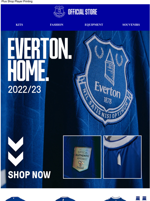 Everton: Bag Your New Home Kit 22/23 | Milled
