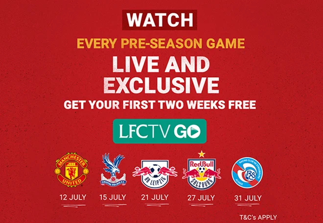 Liverpool FC: Watch every Pre-Season game live and exclusive on LFCTV ...