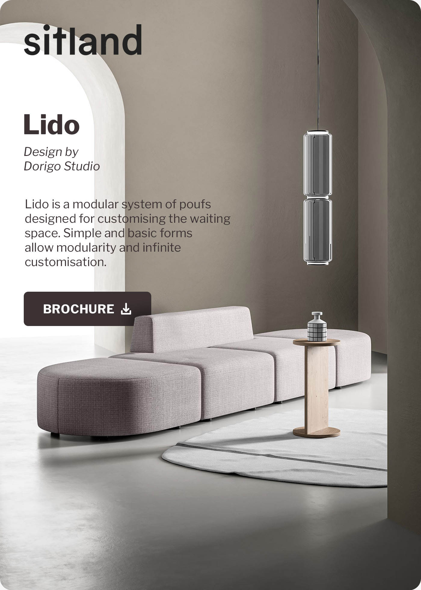 Archiproducts: Sitland Lido: modular poufs to customize your waiting ...