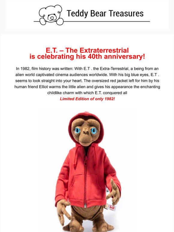 Teddy Bear Treasures: Introducing ET the Extra-Terrestrial Steiff ...