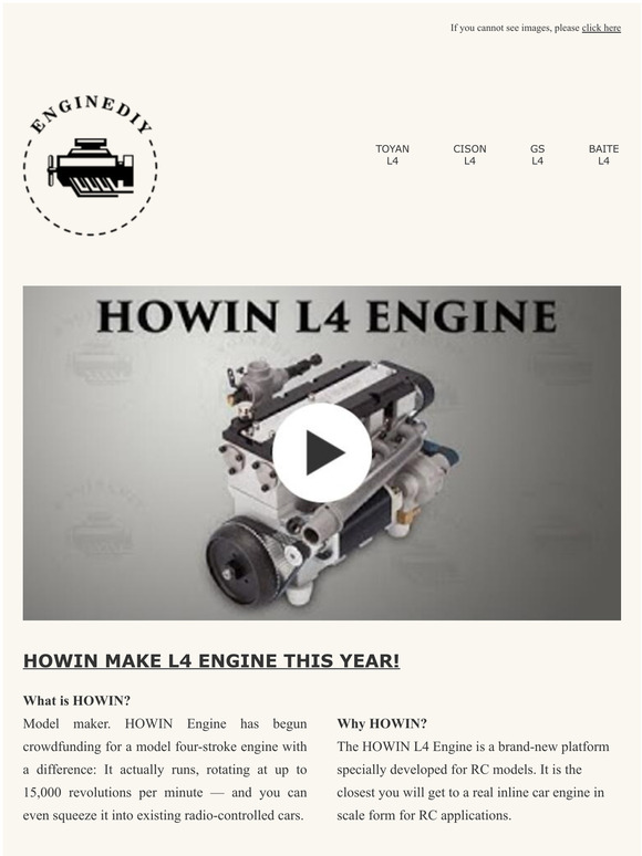 Enginediy: HOWIN L4 Engine! | Milled