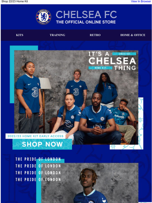 Chelsea Megastore: Your New Home Kit! Early Access! | Milled