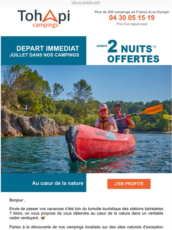 Tohapi: Dernier appel pour vos vacances en pleine nature 🌼 | Milled